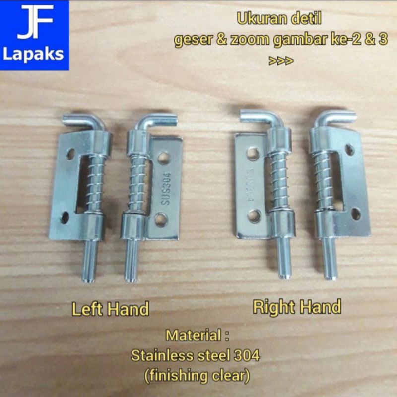 Jual Engsel Pintu Panel Sudut Pegas/Per 32mm Stainless Steel 304 ...