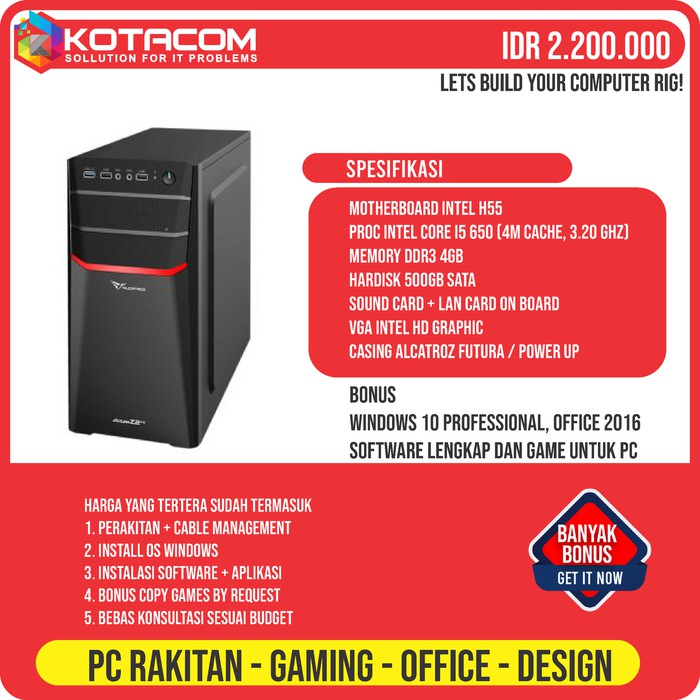 Jual Jual CPU / PC RAKITAN CORE i5 cocok buat office sekolah dan rumahan Terbaik | Shopee Indonesia