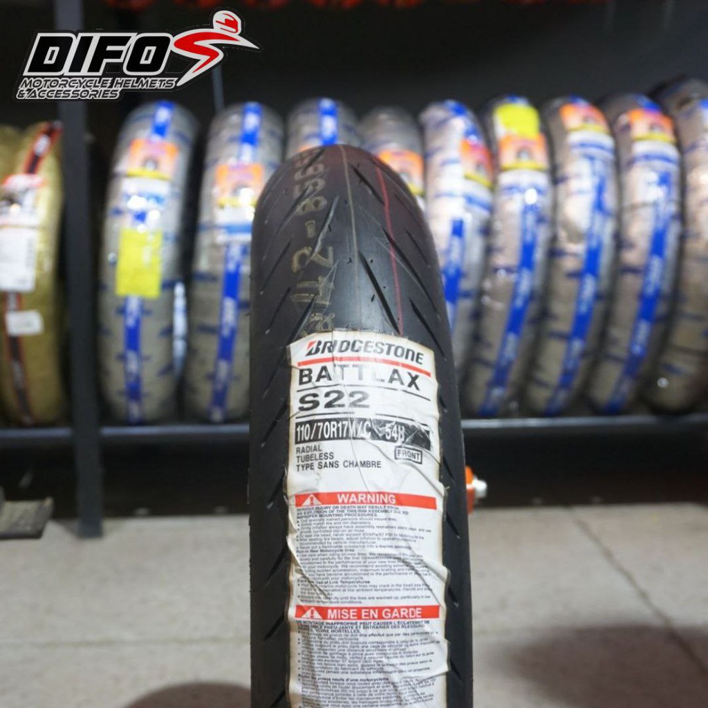 Jual BAN BATTLAX HYPERSPORT S22 UKURAN 110/70-17 F | Shopee Indonesia