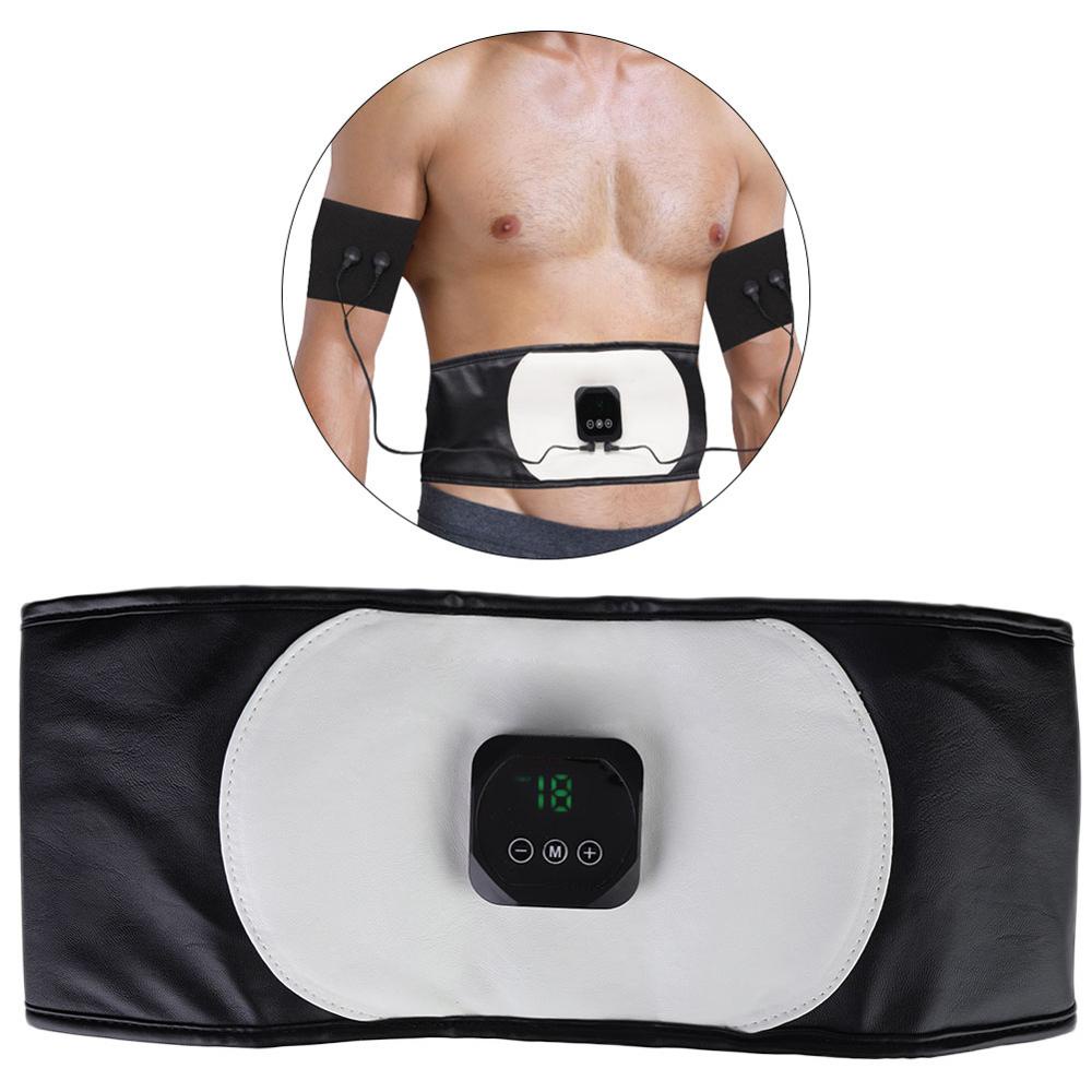 Jual PREORDER USB EMS Fitness Belt Muscle Shaped Burning Extra Fat ...
