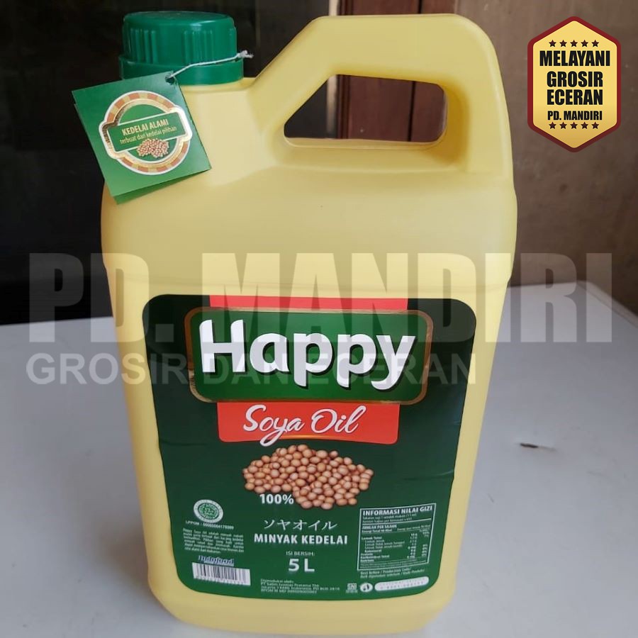 Jual HAPPY SOYA OIL 5 L | Shopee Indonesia