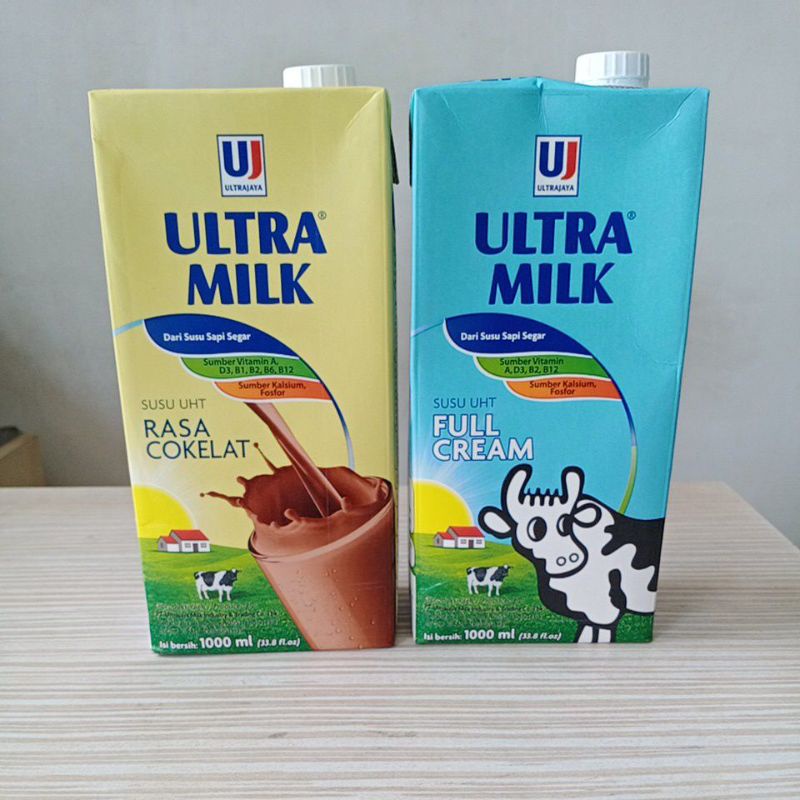 Jual Ultra Milk SUSU UHT Coklat / SUSU UHT Full Cream 1 Liter / 1000ml | Shopee Indonesia