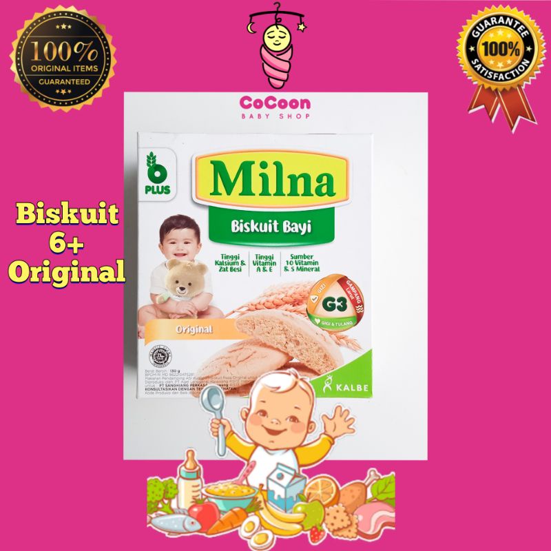Jual Biskuit Bayi Milna Original 130gr Snack Bayi / Makanan / Camilan ...
