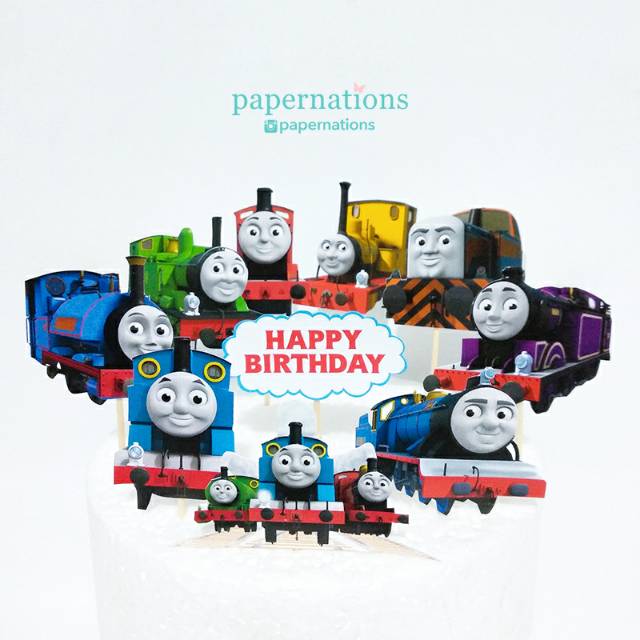 Jual Cupcake Topper Thomas & Friends / Topper Thomas Train / Cake ...