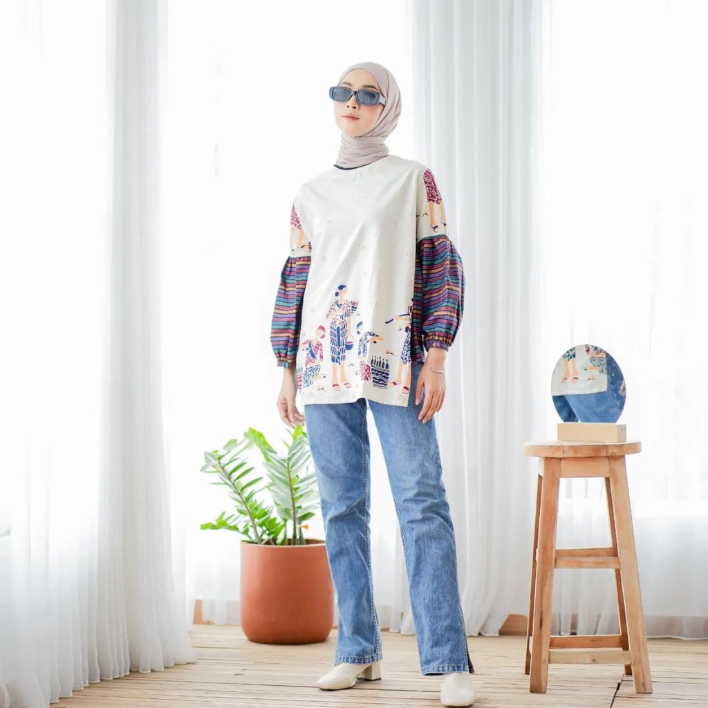 Jual javainbatik - TOP GENDHIS LURIK - atasan wanita - batik kerja - batik modern wanita ...