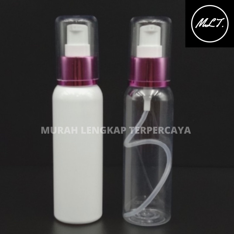 Jual BOTOL PUMP TREATMENT 100ML PINK / BOTOL LOTION PUMP TREATMENT PINK ...