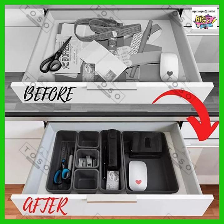 Jual BOXSTORAGE- 8PCS DRAWER ORGANIZER BOX STORAGE TRAYS KOTAK PEMBATAS SEKAT LACI -RUMAH-TANGGA ...
