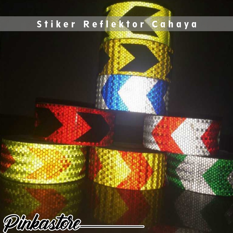 Jual Stiker Reflektif Pantul Cahaya Sticker Lakban Nyala Dalam Gelap ...