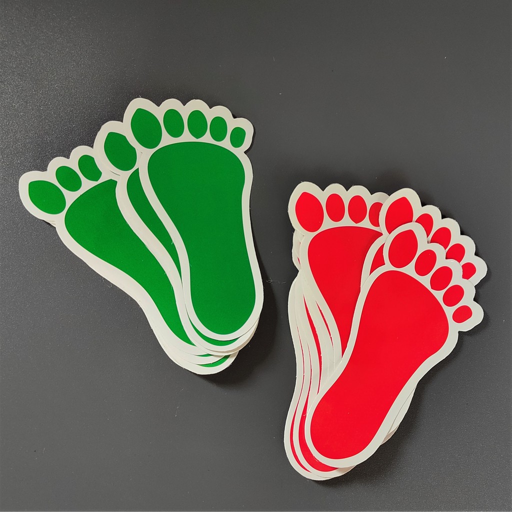 Jual Stiker Tapak Kaki untuk Tangga Bahan Vinyl, Sticker Kaki, Sticker ...