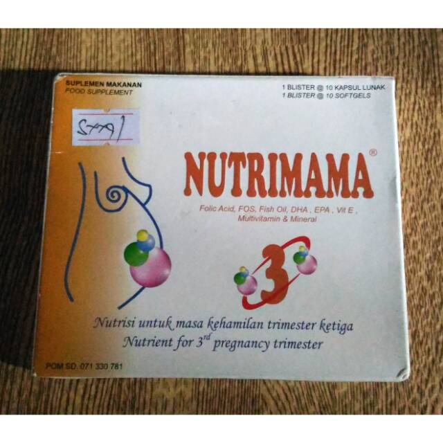 Jual Nutrimama 3 (1 blister isi 10 softgels) | Shopee Indonesia
