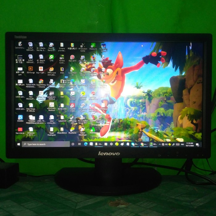 Jual Monitor Pc Komputer LED Lenovo 19inch wide E1922SWD | Shopee Indonesia