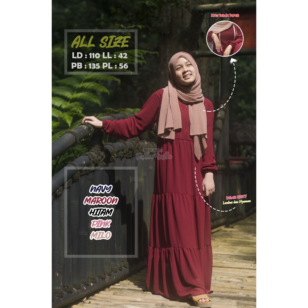 Jual Gamis Ceruty Model Renda Kekinian Remaja/Dewasa Terkeren ...