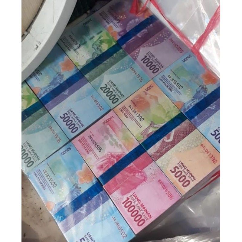 Jual ISI 1000 LEMBAR REPLIKA UANG MAINAN/UANG HIASAN/UANG MAHAR ...