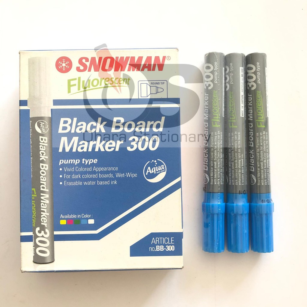 Jual SNOWMAN Blackboard Marker BB-300 ORI Flourescent | Shopee Indonesia