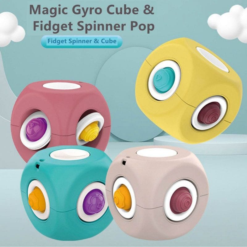 Jual new pop it fidget magic gyro cube popit spinner pop its kubus ...