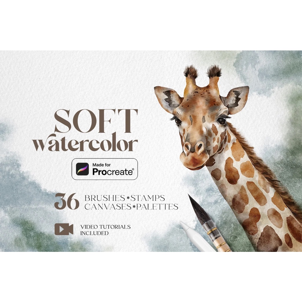 Jual Procreate Brush - Soft Watercolor Procreate Brushes | Shopee Indonesia
