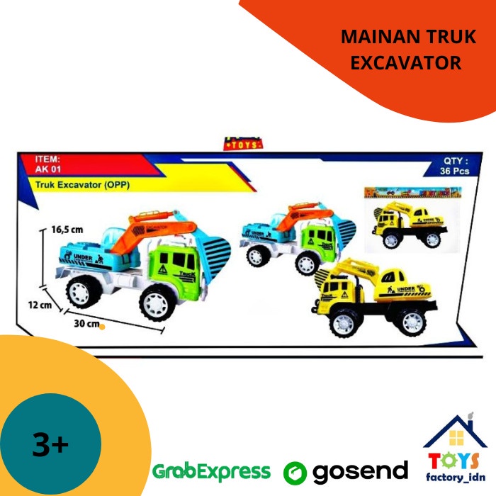 Jual Mainan Truk Excavator | Shopee Indonesia