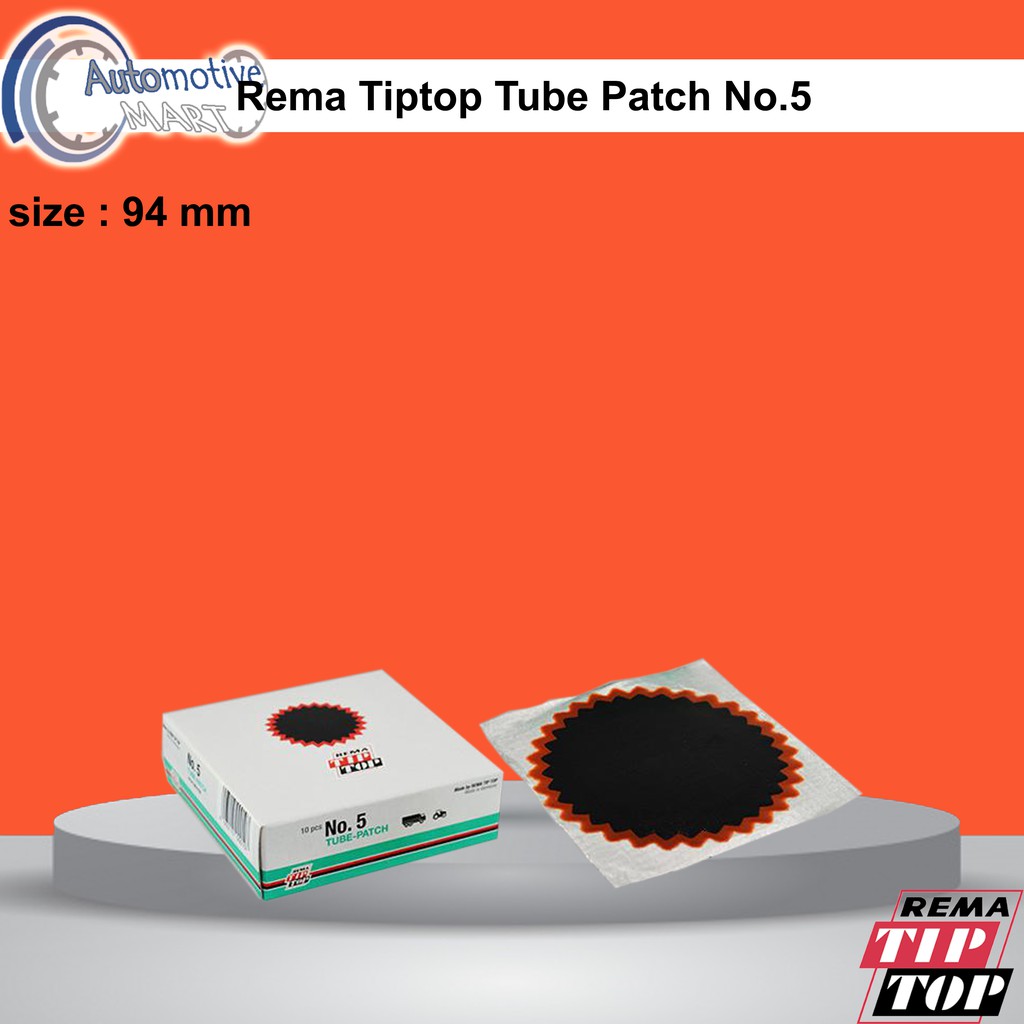 Jual Rema TipTop Tube Patch Nomor 5 Karet Koyok Tambal Ban TipTop 5000108 No.5 | Shopee Indonesia