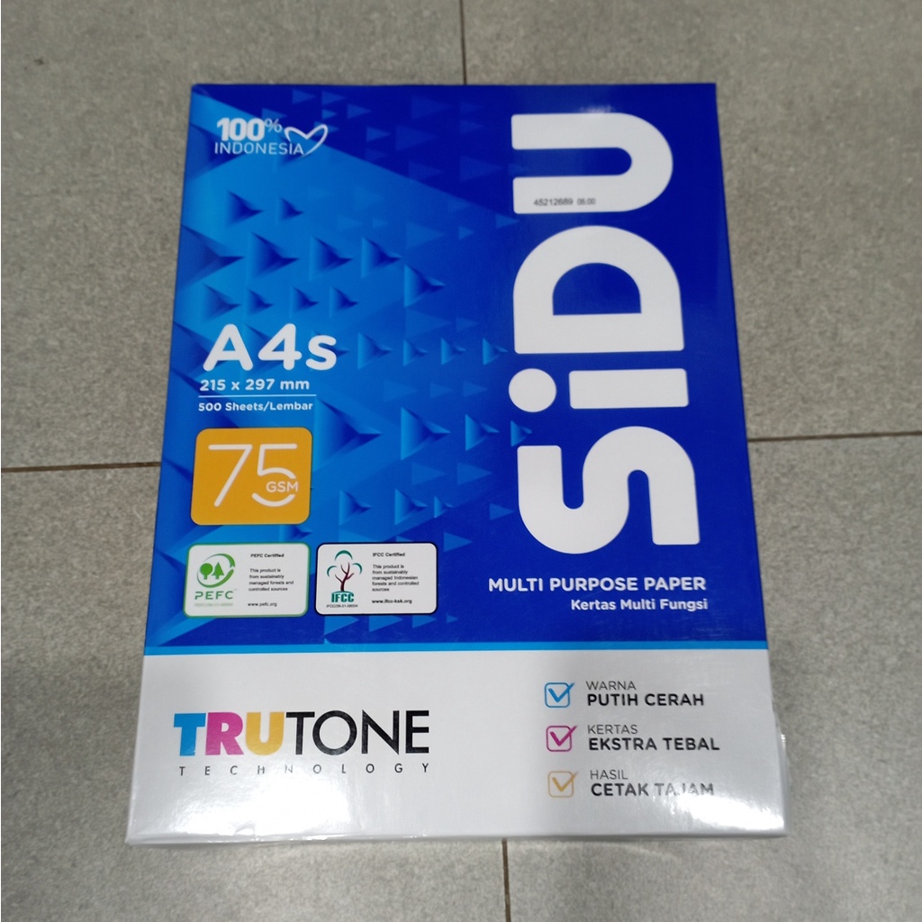 Jual Kertas HVS A4s SIDU Sinar Dunia 75 gram 75 gsm | Shopee Indonesia