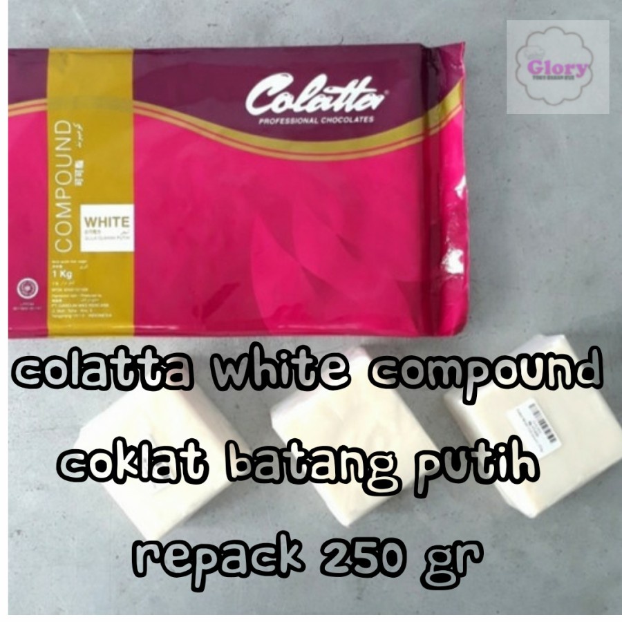 Jual colatta white compound repack 250gr/colatta coklat batang putih ...