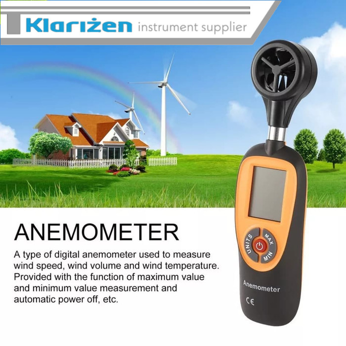 Jual HT-91 Wind Speed Gauge Mini Portable Digital Anemometer LCD Screen ...