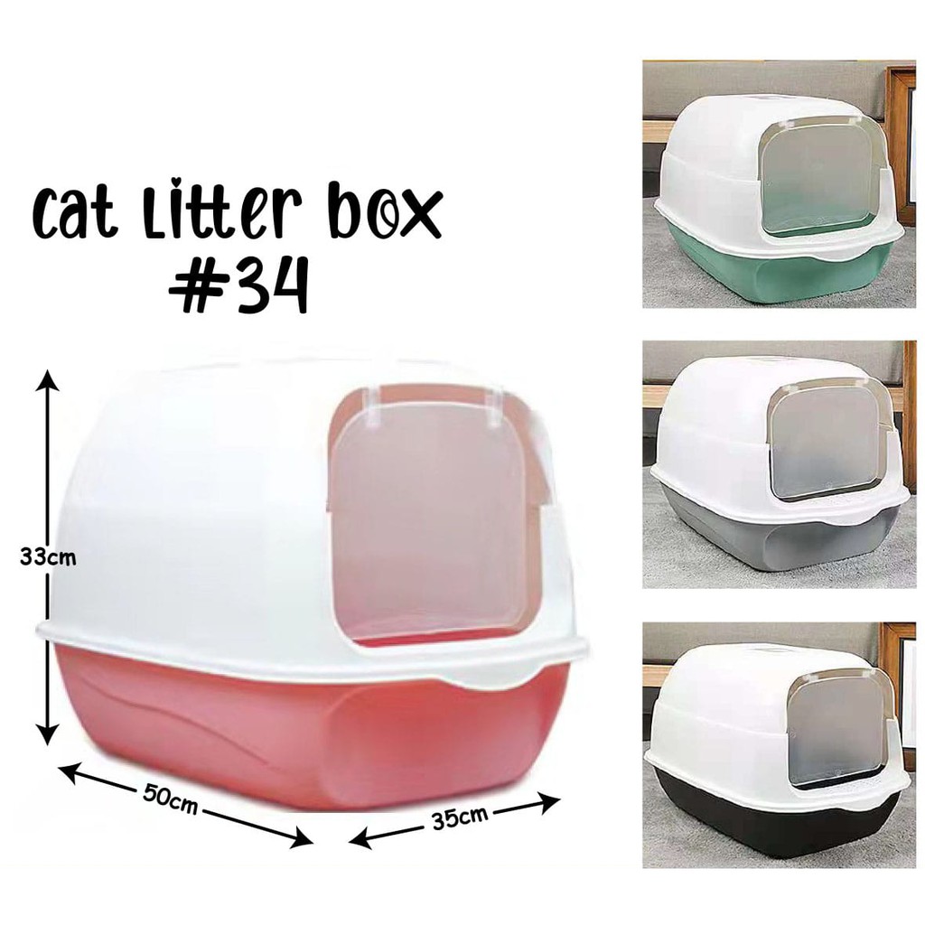 Jual CAT LITTER BOX CLB#34 BOX PASIR KUCING CLB34 - TOILET PASIR KUCING ...