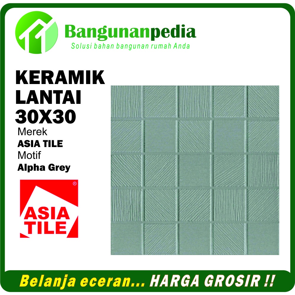 Jual KERAMIK LANTAI KASAR 30X30 ALPHA SERIES / KERAMIK ASIA TILE ALPHA ...