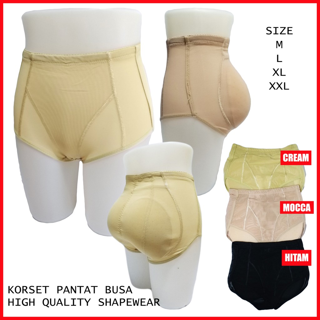 Jual Celana Dalam Busa Pantat / Korset Pantat Busa / Pantat Palsu / Size M L XL XXL | Shopee ...