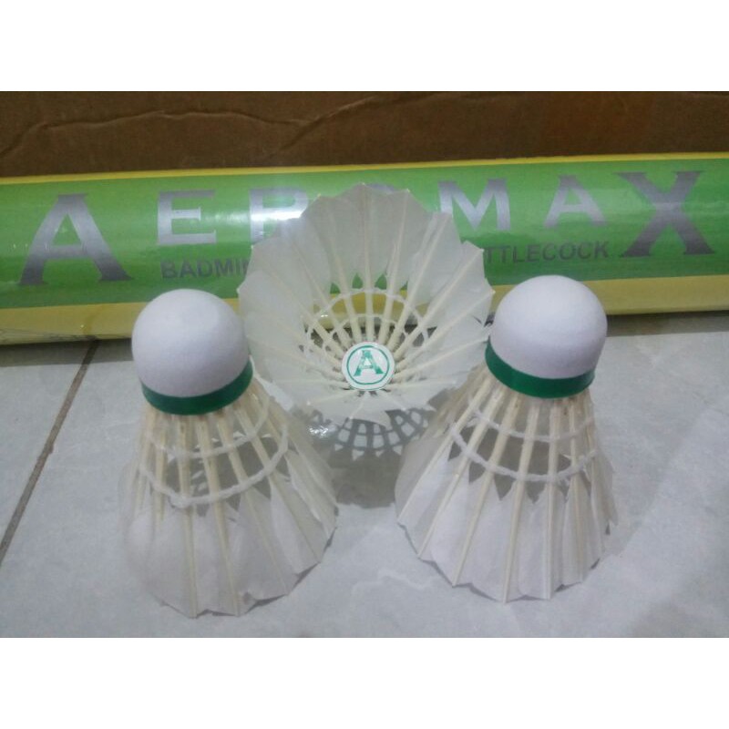 Jual Shuttlecock Aeromax hijau silver | Shopee Indonesia