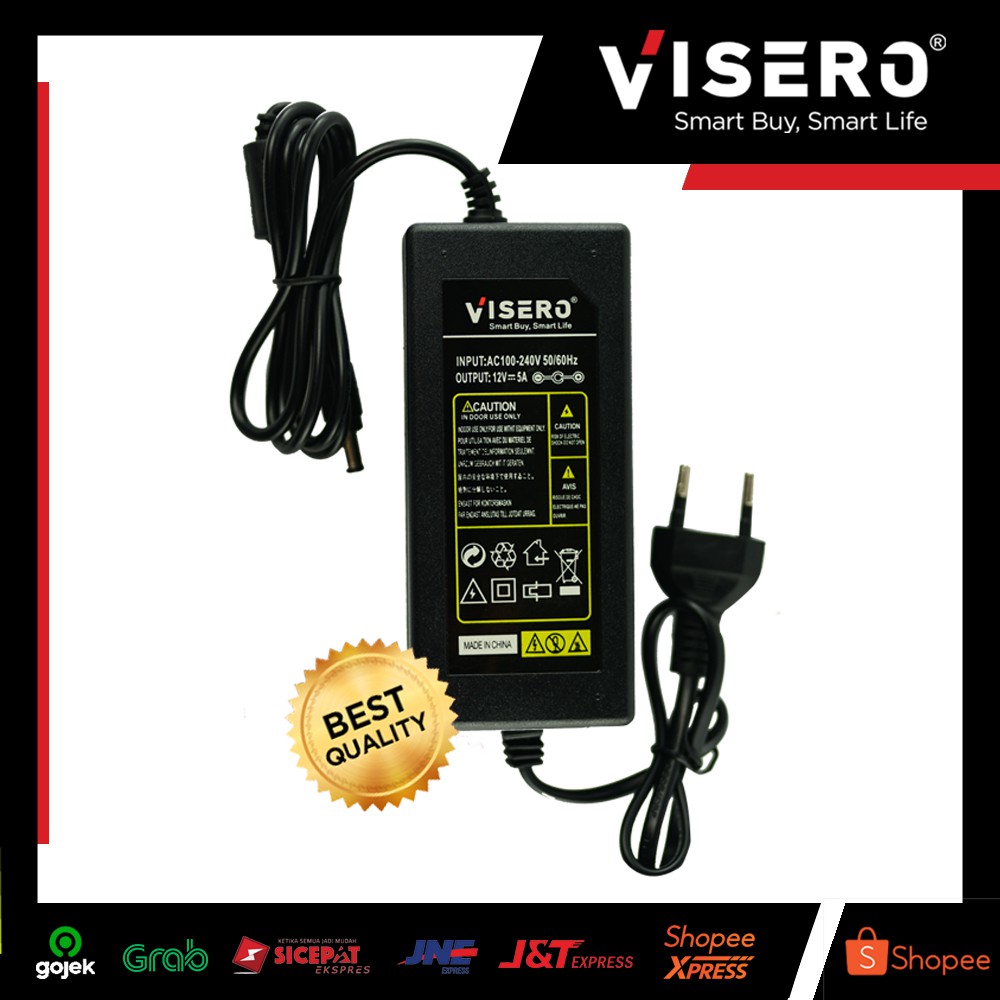 Jual ADAPTOR 5A 12V VISERO | Shopee Indonesia