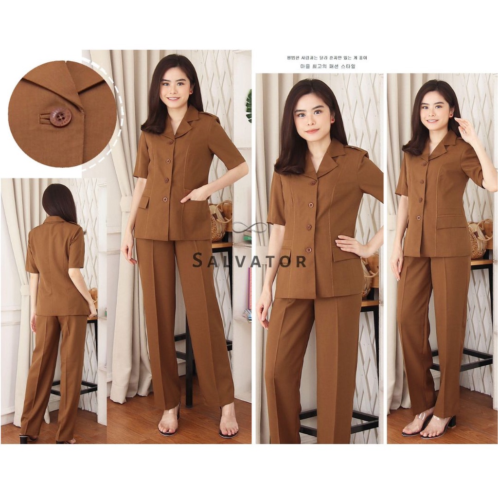 Jual Blazer Wanita Seragam Pns Baju Pdh Pns Wanita Baju Dinas Pemda Wanita Baju Khaki