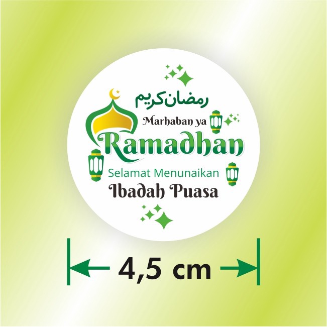 Jual Sticker Label Marhaban ya Ramadhan Stiker Selamat Menunaikan ...