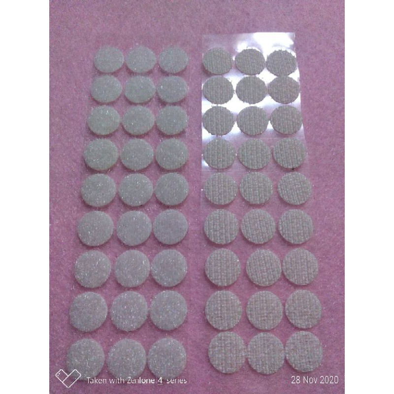 Jual Stiker Sticker Velcro Perekat Bulat 1cm ( 9-18 set/psg) | Shopee ...