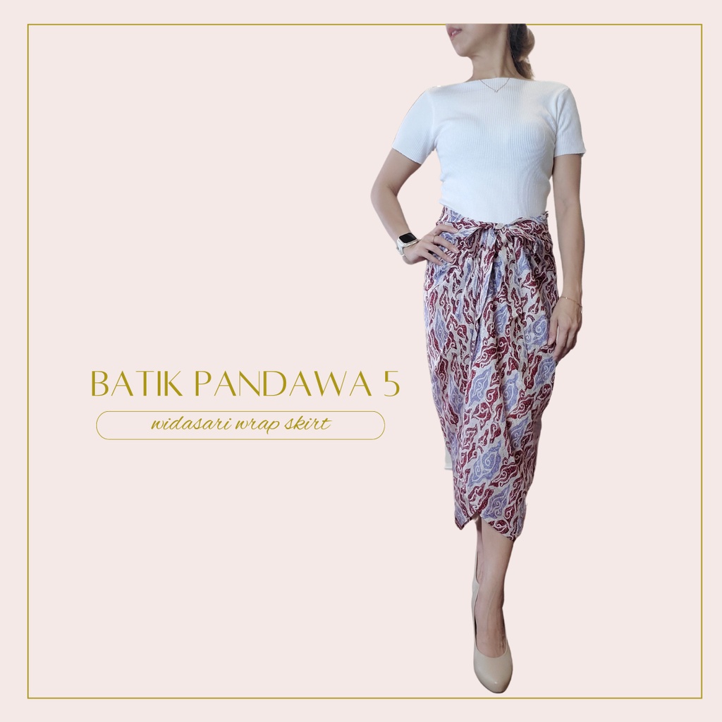 Jual Batik Pandawa5 | Batik wrap skirt Widasari/ Rok lilit batik/ Rok ...