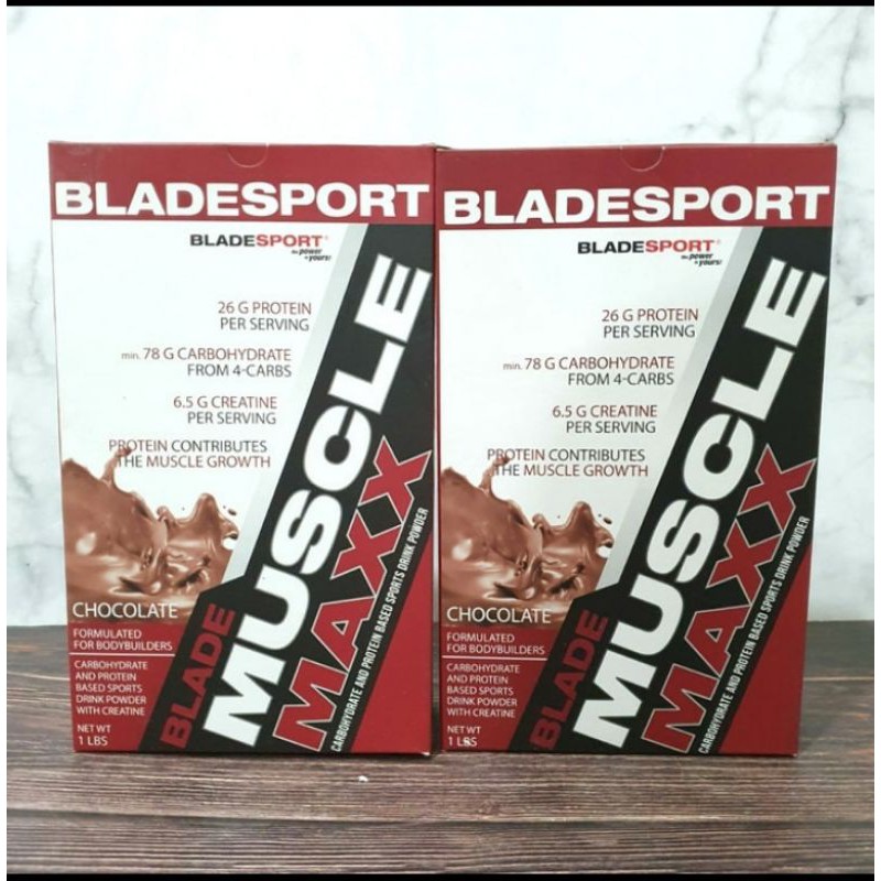 Jual Blade Sport Musclemaxx 454gram 1lbs Weight Gainer Mass ORIGINAL PACK | Shopee Indonesia