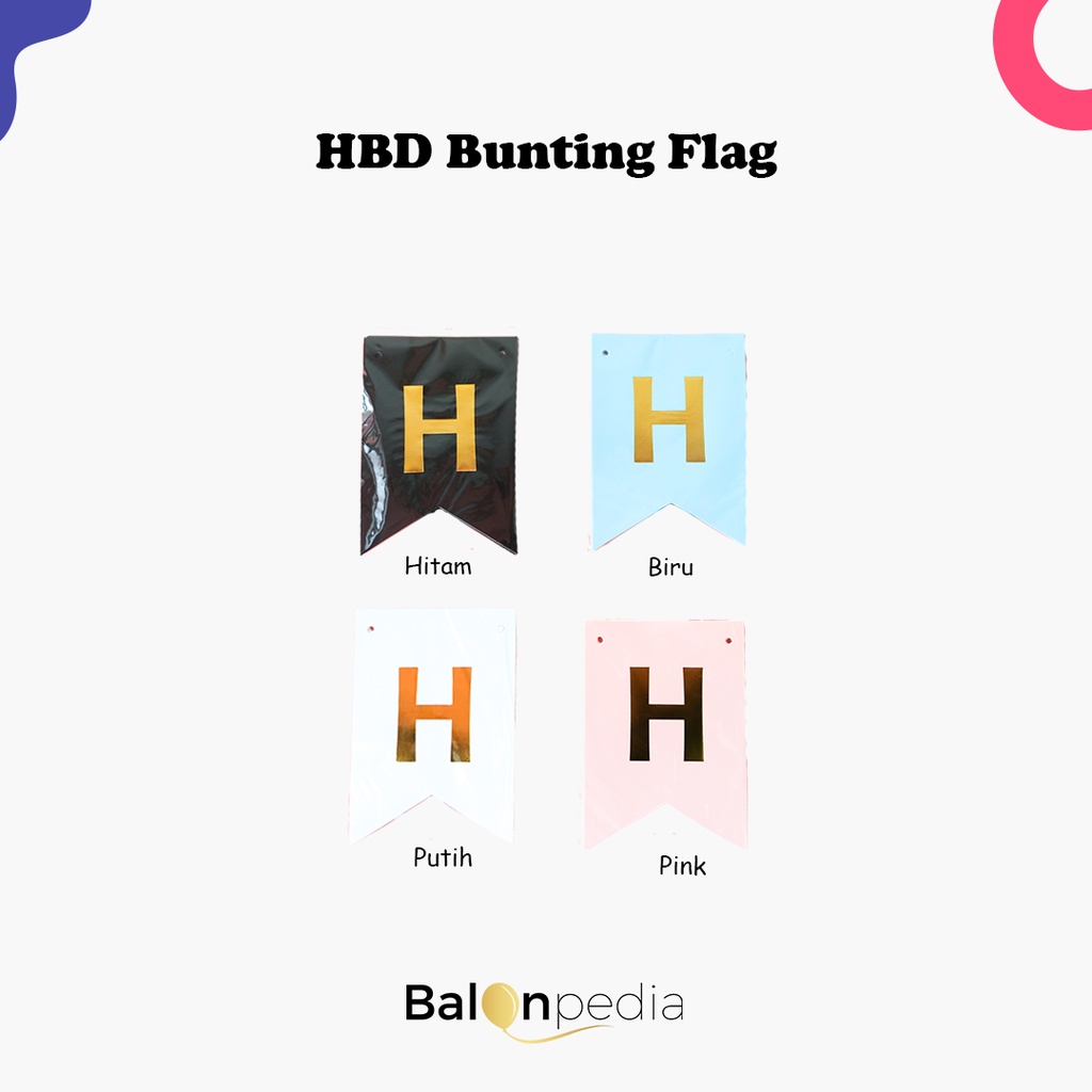 Jual BANNER ULANGTAHUN / BANNER HBD / Bunting Flag HBD | Shopee Indonesia
