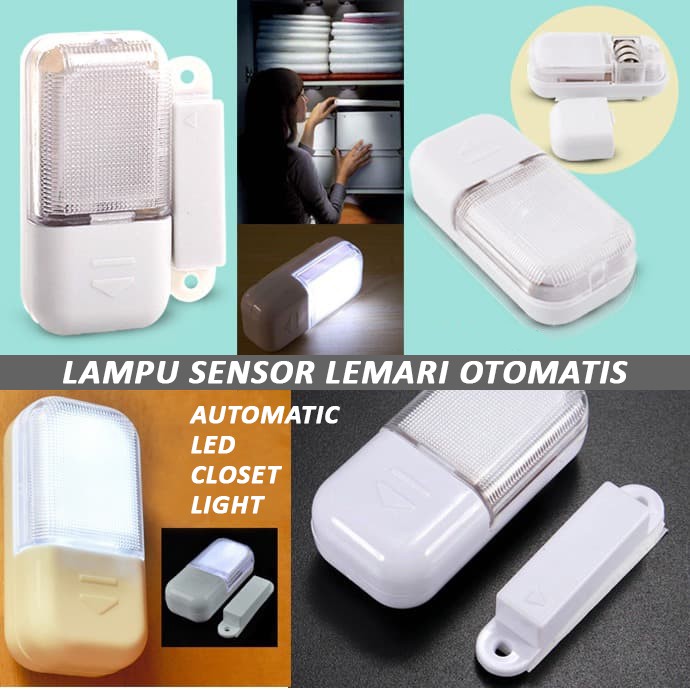 Jual LAMPU LED SENSOR OTOMATIS LEMARI & LACI - AUTOMATIC LED CLOSET ...