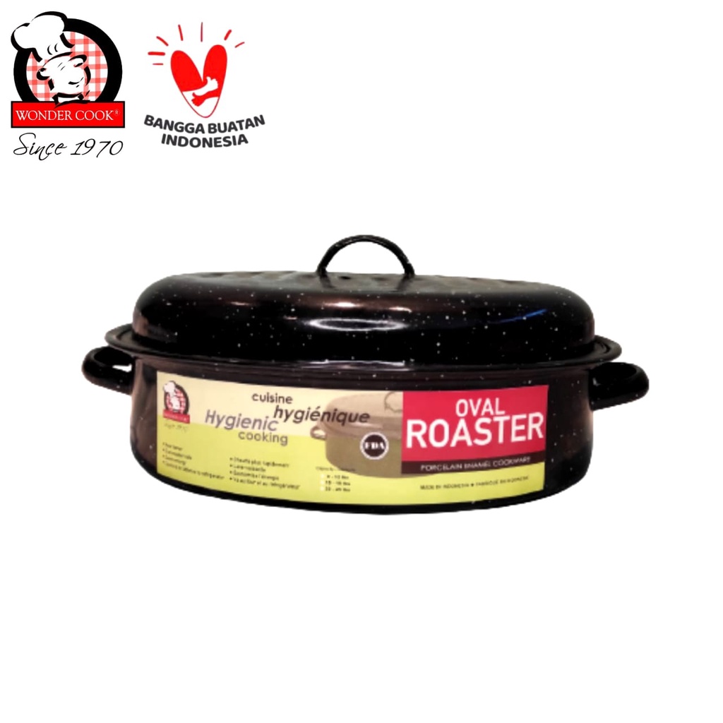 Jual WONDERCOOK Panci Oval Roaster 15-18 lbs (SPECKLE SERIES) | Shopee ...