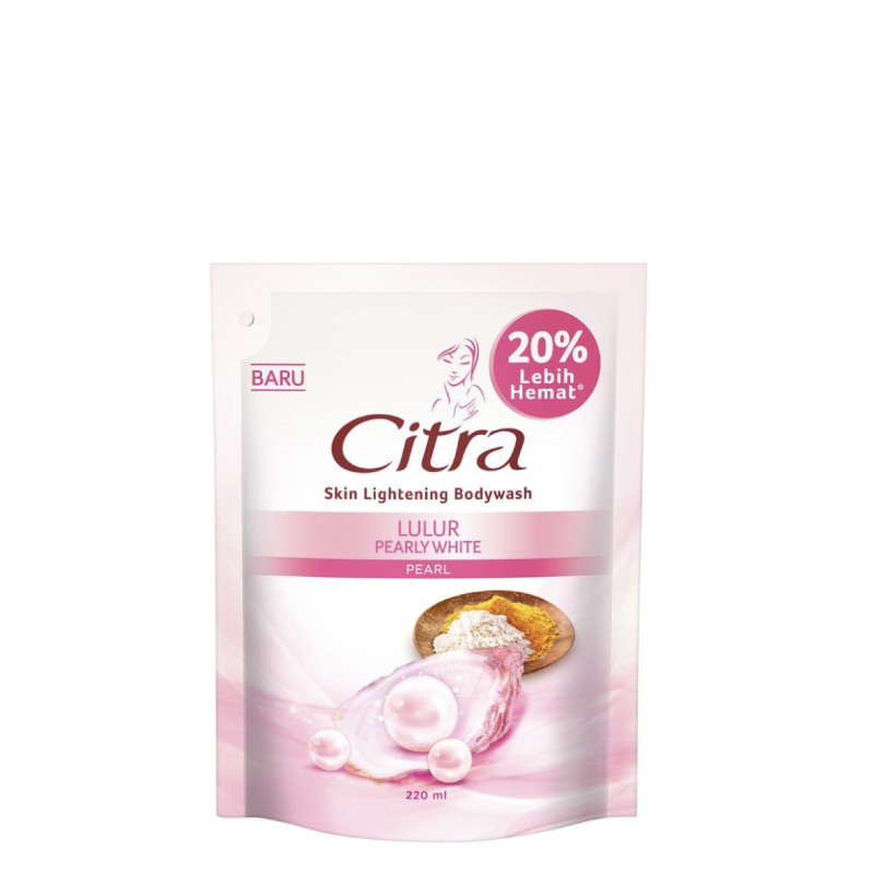 Jual Citra Lulur Pearly White Liquid Body Wash Refill 220 ml | Shopee ...
