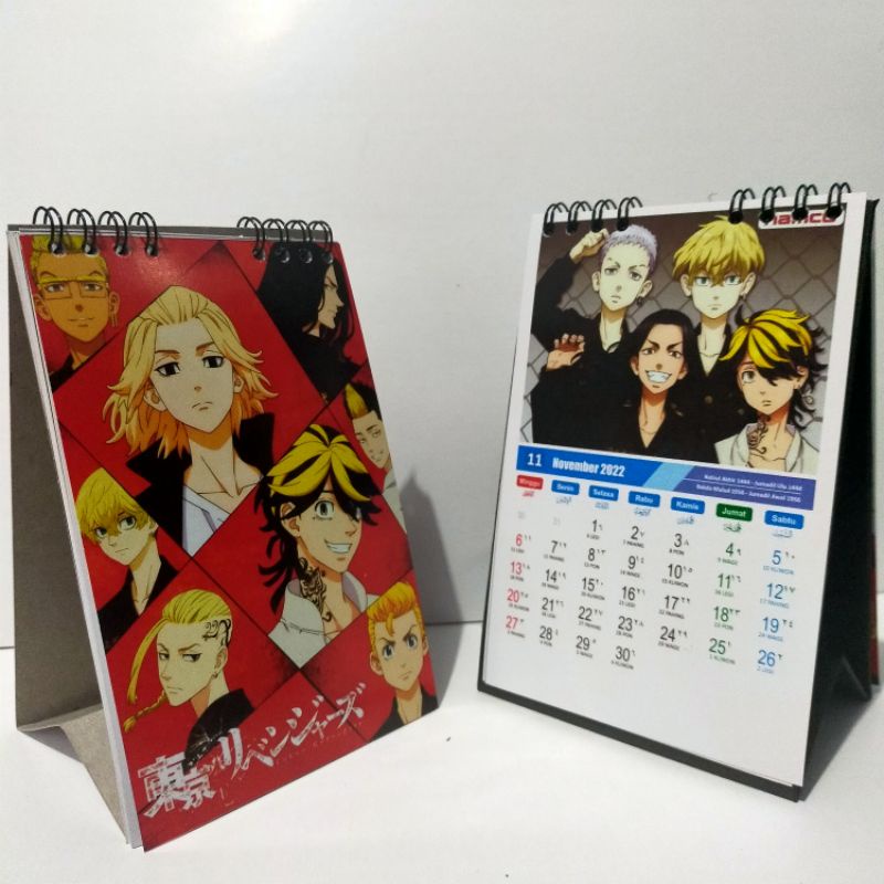 Jual Kalender anime 2025 tokyo revengers/kalender meja/kalender duduk ...