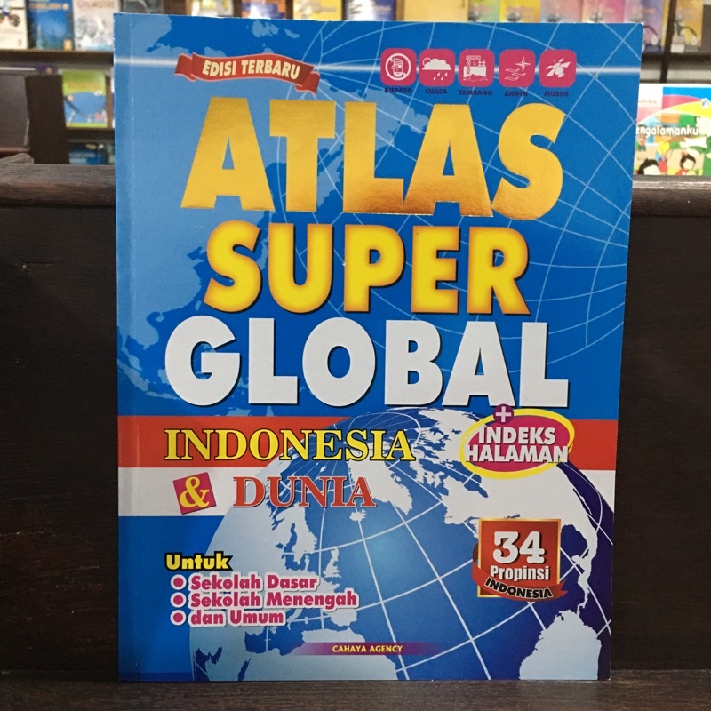 Jual Atlas Besar Super Global ( Indonesia dan Dunia ) | Shopee Indonesia