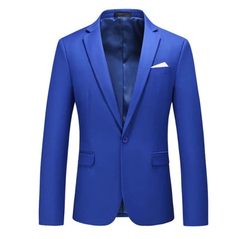 Jual JAS FORMAL PRIA BIRU ELEKTRIK - BLAZER BCA | Shopee Indonesia
