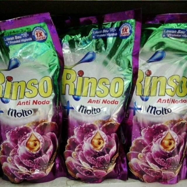 Jual RINSO CAIR ANTI NODA MOLTO 750 Ml | Shopee Indonesia