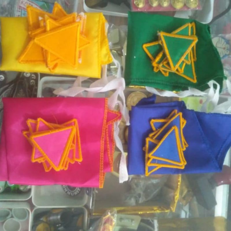Jual (paket) 1 Bendera barung pramuka siaga dan 10 biji bet bordir ...
