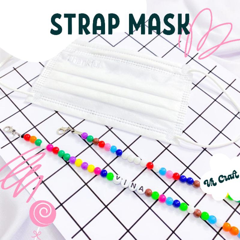 Jual Strap Mask / Kalung Masker Mote Bulat ( FREE NAMA ) | Shopee Indonesia