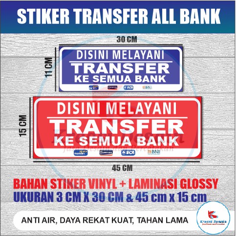 Jual STIKER / papan akrilik MELAYANI TRANSFER KE SEMUA BANK + LAMINASI ...