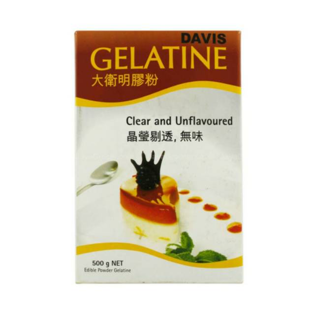 Jual Gelatin Davis Powder 500 Gr - Clear Unflavored | Shopee Indonesia