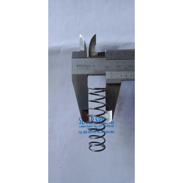 Jual spring-per-pegas tekan baja ukuran kawat 1.2 mm panjang 50 mm ...