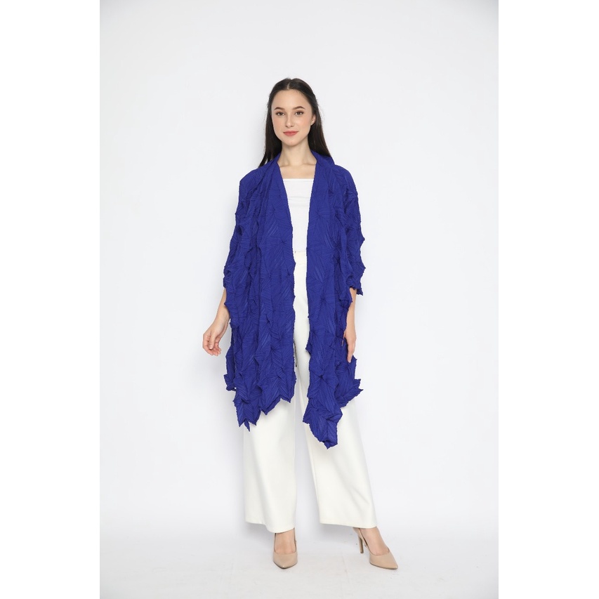 Jual Rupa Arupa - Blue Crystal Pleats Long Cardigan - RAPB2021006 ...