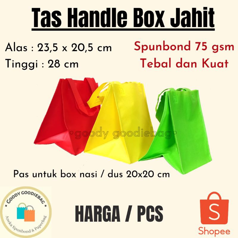Jual Tas Spunbond Tebal Box Nasi 20x20 Kotak Nasi Dus Besek Thinwall Hajatan Syukuran Souvenir ...